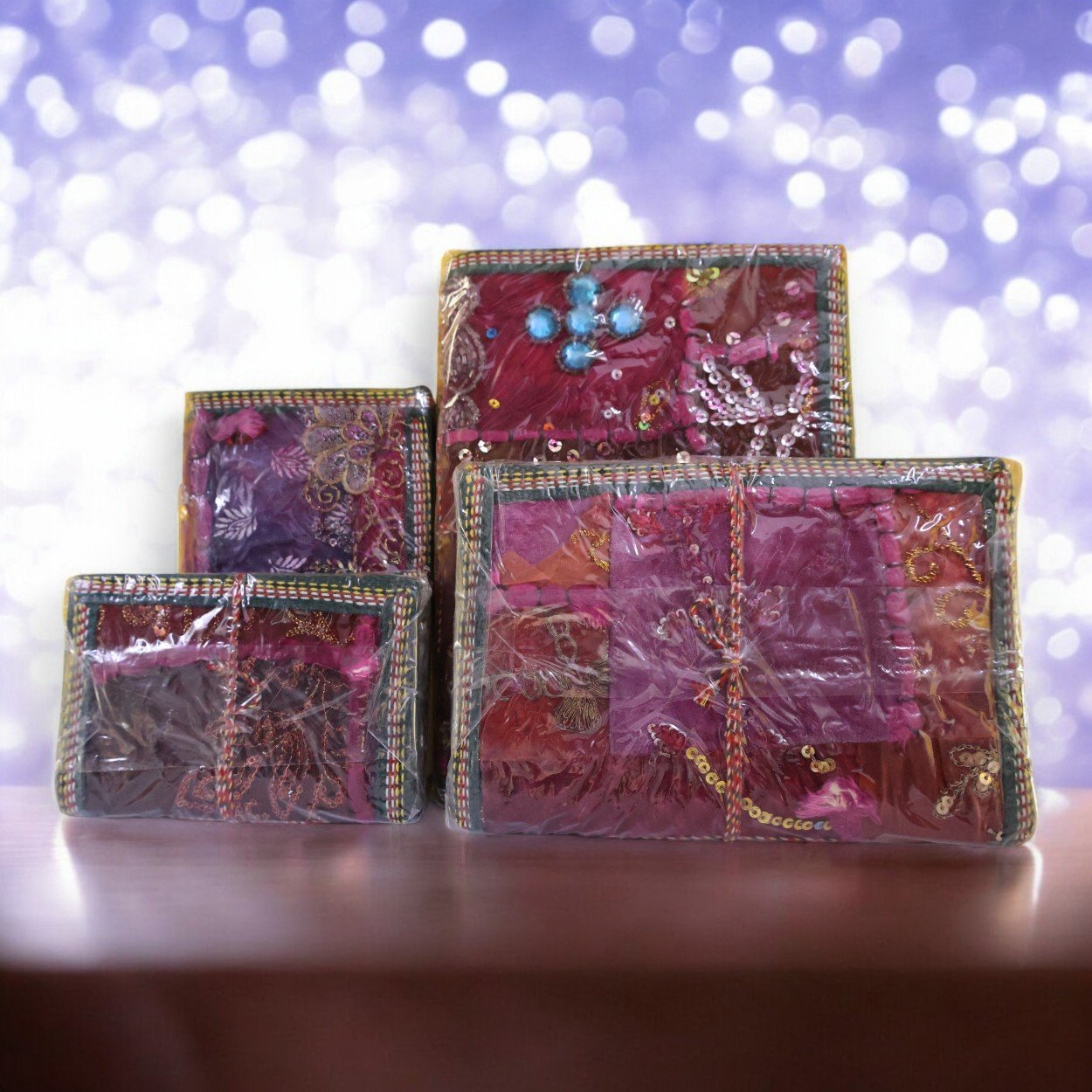 Handmade Assorted Sari Fabric Diary – Set of 4 – UPR World