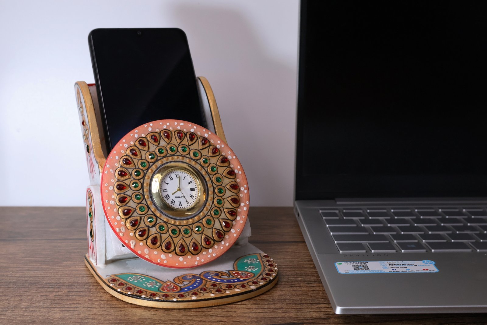 Marble Mobile Stand with Clock – UPR World